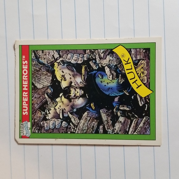 Marvel | Other | Marvel Comic Trading Card The Hulk 7 | Poshmark